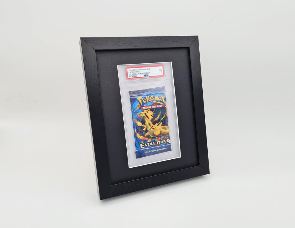1 Graded Booster Pack Display Frame | Black, 21x32mm – Ridanco Displays
