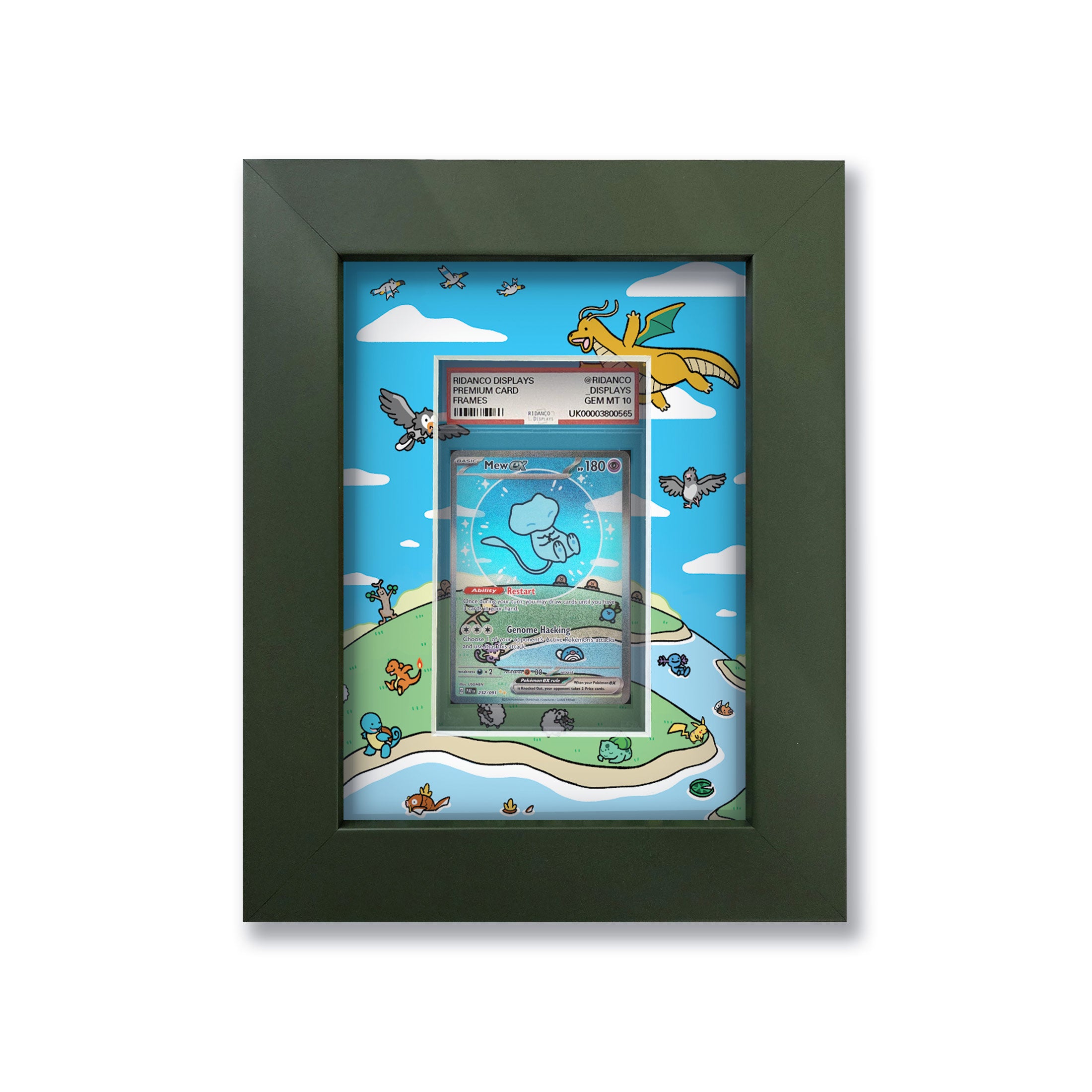 Bubble Mew Print 1 Graded Card Slab Frame | 33x30mm 'Showpiece ...