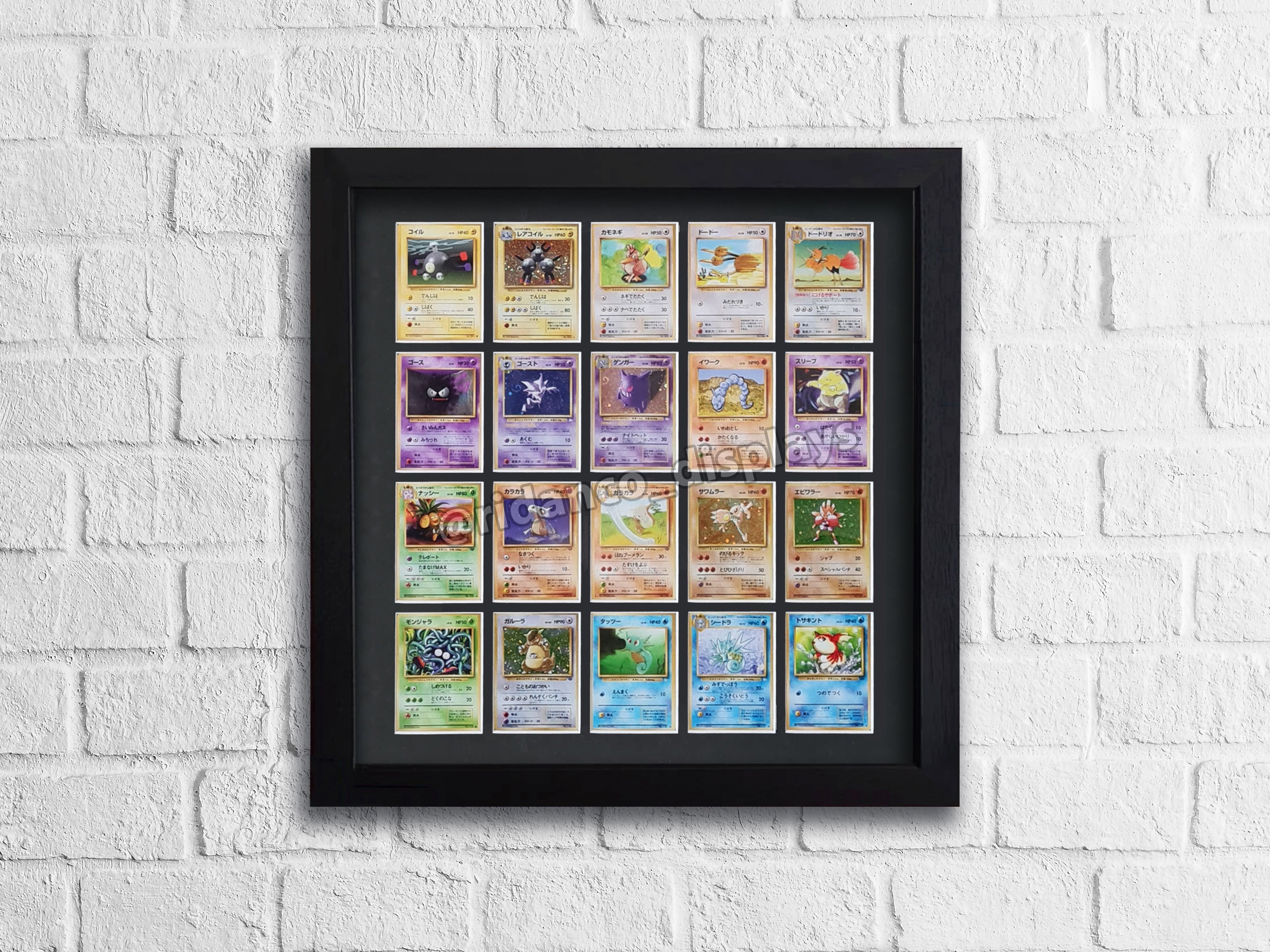 20 Raw Trading Card Display Frame | Black, 22x22mm – Ridanco Displays