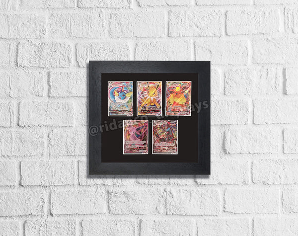 5 Raw Trading Card Display Frame | Black, 22x22mm (3+2 / 2+3 Layout ...