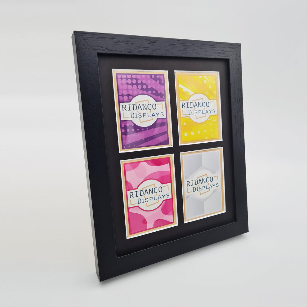 4 (2x2) Raw Trading Card Display Frame | Black, 22x22mm | Ridanco Core ...