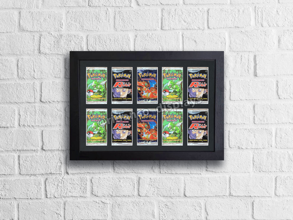 10 Booster Pack Artset Display Frame | Black, 39x29mm – Ridanco Displays
