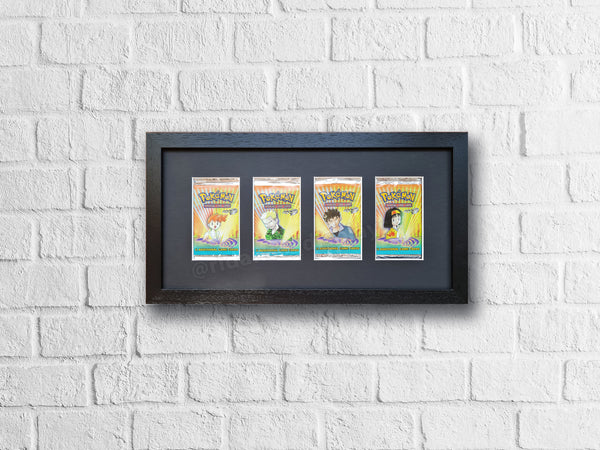 4 Booster Pack Artset Display Frame | Black, 22x22mm – Ridanco Displays