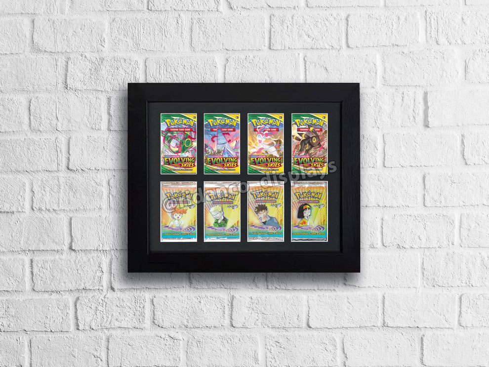 8 Booster Pack Artset Display Frame | Black, 22x22mm – Ridanco Displays