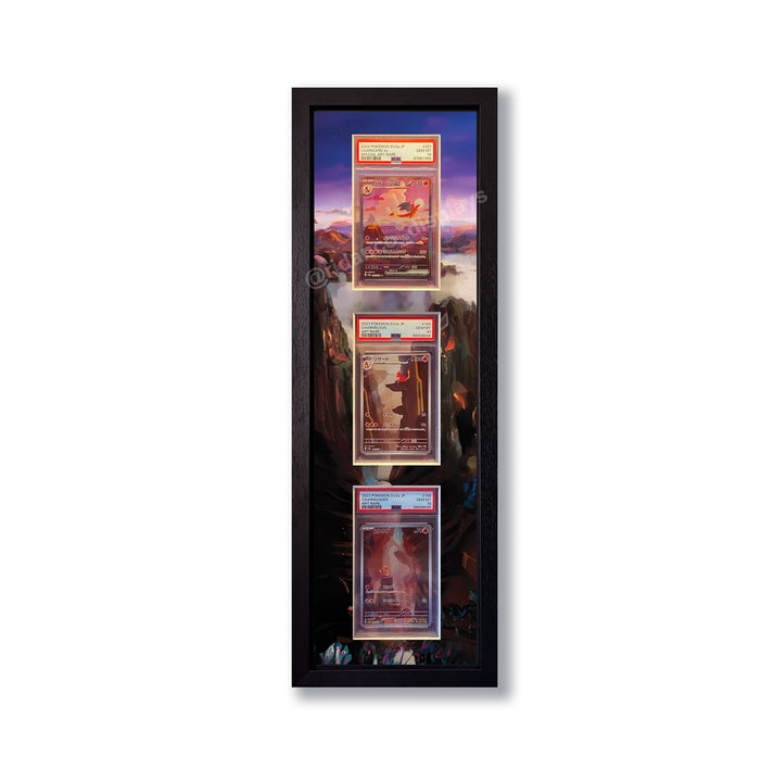 Fire Starter Pokemon 151 Evo Line Print 3 Slab Frame – Ridanco Displays